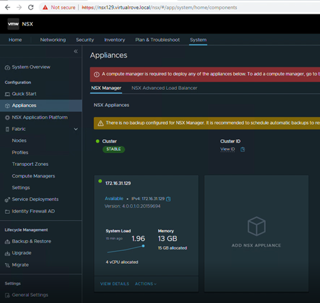 NSX 4.0 Series Part1-NSX Manager Installation – Welcome to VirtualRove.COM
