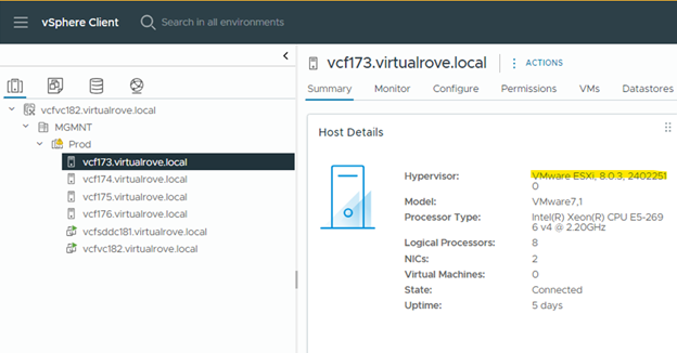 VMware VCF 5.2 – Onboarding existing vSphere infra into VCF – Welcome to VirtualRove.COM